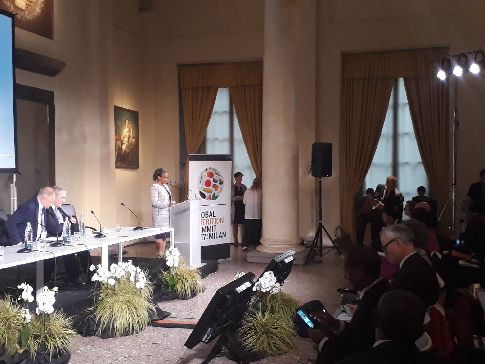 Ethiopia’sFirst Lady addresses the Global Nutrition Summit held in ...